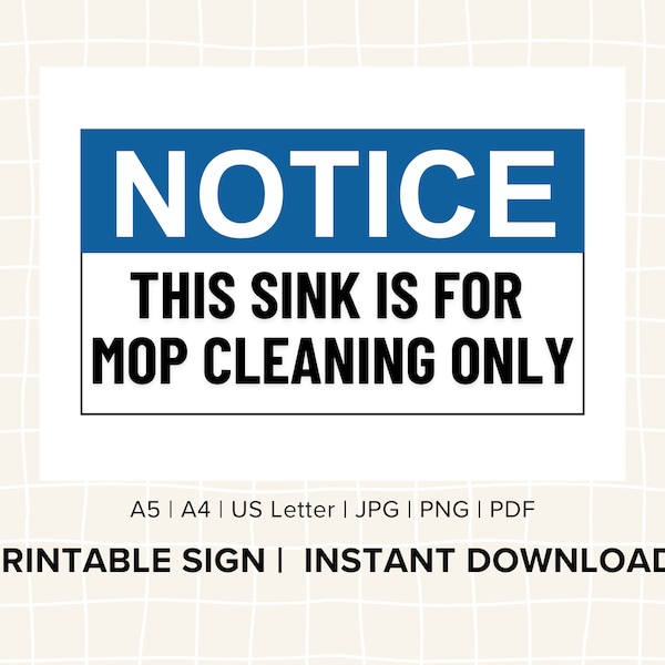 No Food in Sink Sign - Etsy