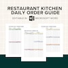 PDF Restaurant Order Sheet - Etsy