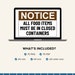 Printable Notice Restaurant Signs, Food Safety, Hygiene, Sinks, Cool ...