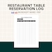 Restaurant Table Reservation Template | Editable Table Booking Form ...