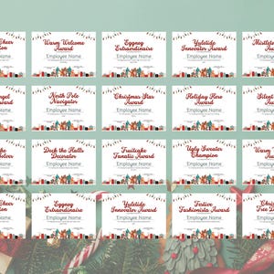 Holiday Employee Certificates - Funny Awards for Christmas, Staff ...