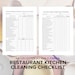 Commercial Kitchen Cleaning Checklist, Professional, Restaurant, Cafe ...