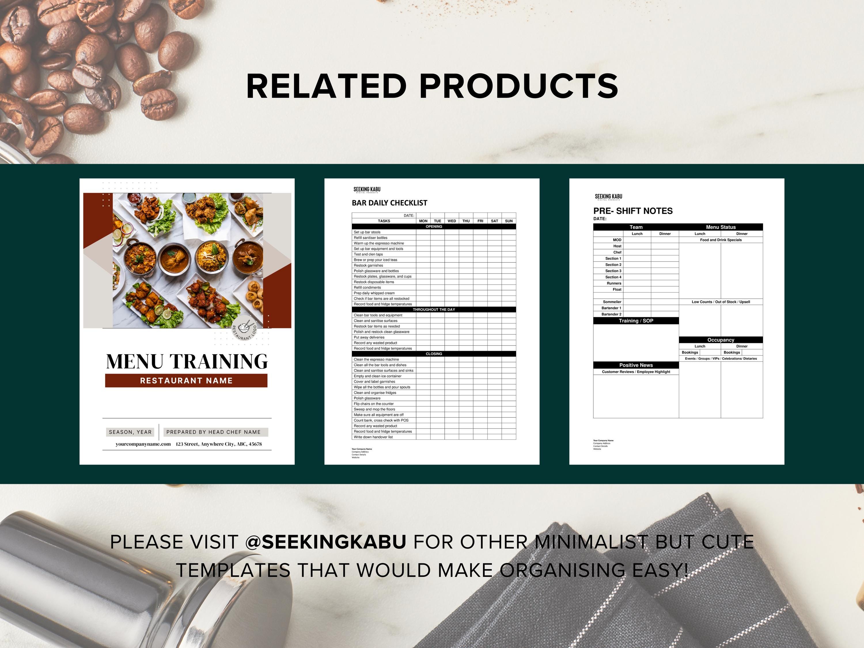 Editable Coffee Cart Business Templates, Mobile Coffee Bar Contract ...
