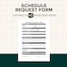 Employee Schedule Request Form, Flexible Shift Change Sheet, Work ...