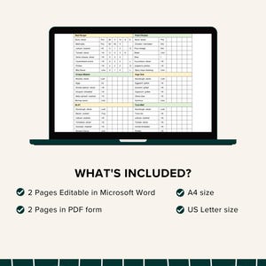 Kitchen Daily Prep List, Shift Handover Notes Fot Chefs, Restaurant and ...
