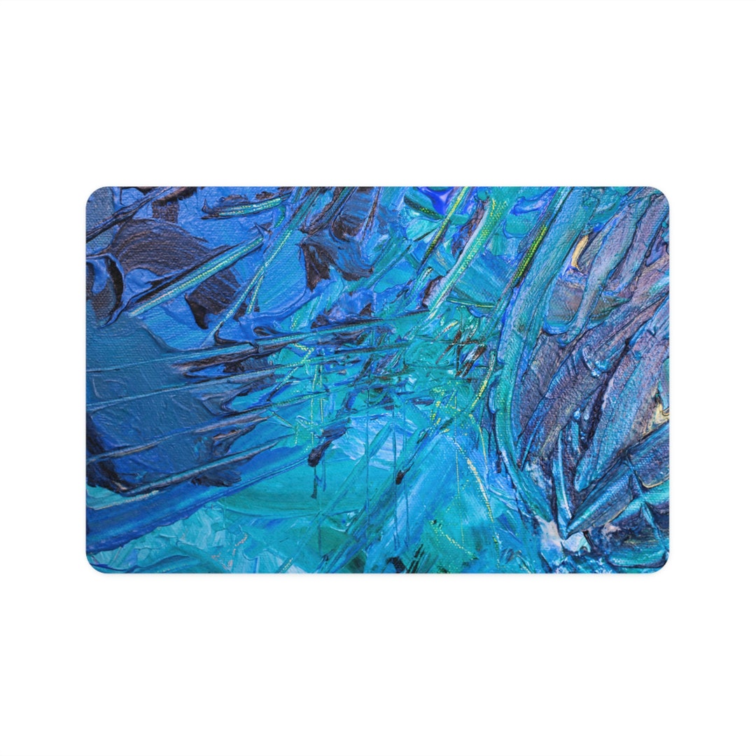 Blue Pet Food Mat 12x18 Dog Food Water Mat New Puppy Supplies Pet ...