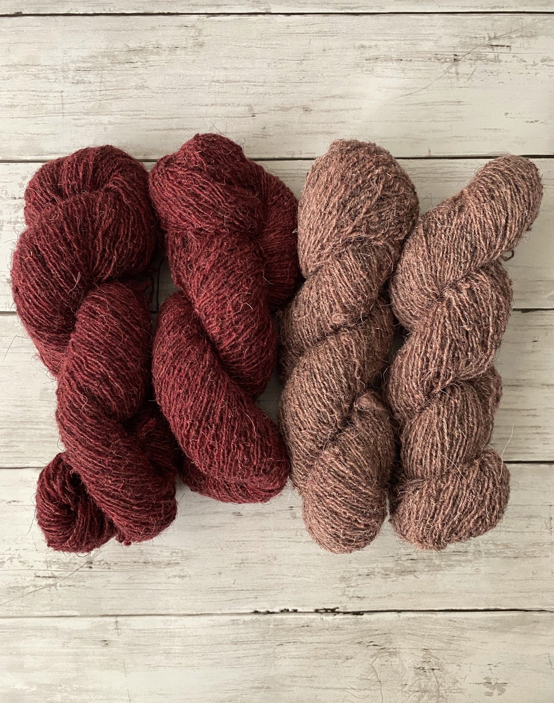 Herdwick Wool Yarn - Hand Dyed - 100% British Wool - Natural Dyed - 60g ...