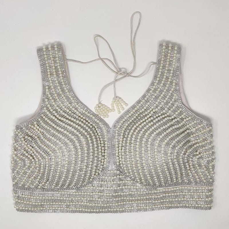 Silver Blouse - Etsy