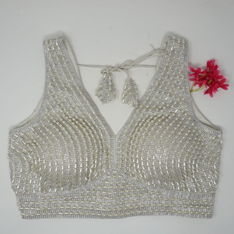 Silver Blouse - Etsy