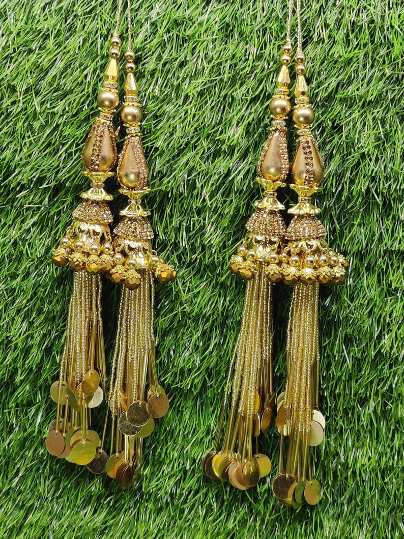 Indian Handmade Latkan Tassels for Saree Blouse Lehenga Handbags ...