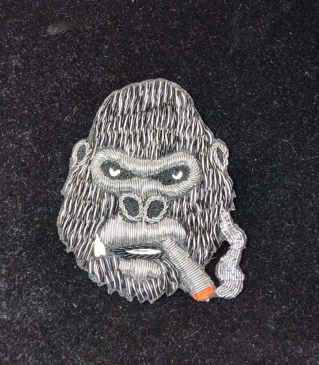 Indian Handmade Gorilla Design Patches Embroidered Sewing Thread ...