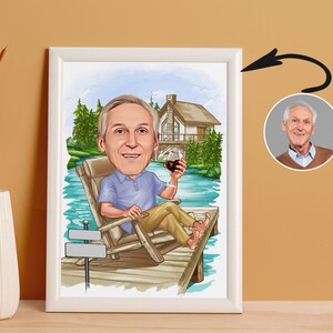 Custom Retirement Cartoon Portrait, Retirement Caricature, Retirement ...
