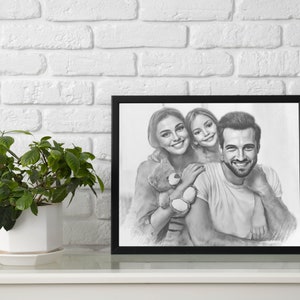 Custom Sketch From Photo, Digital Sketch Art, Sketch Portrait, Pencil ...