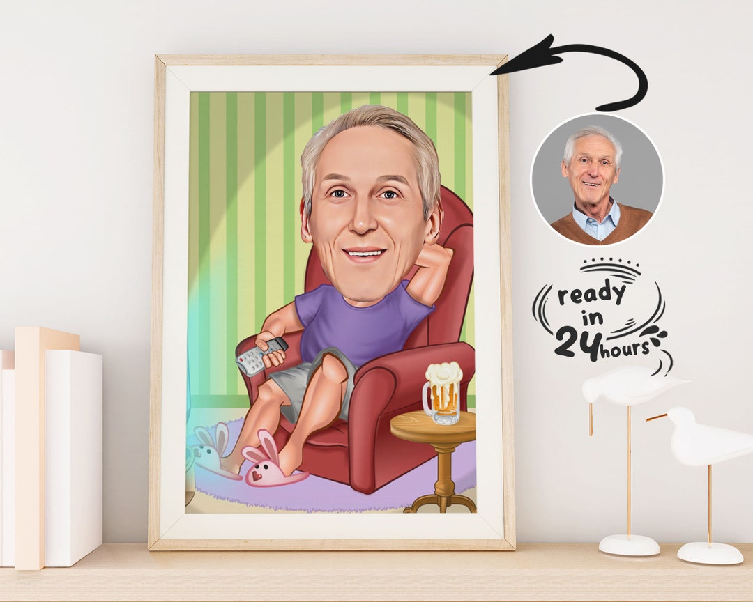 Custom Retirement Cartoon Portrait, Retirement Caricature, Retirement ...