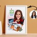 Custom Female Super Boss Cartoon Portrait, Boss Portrait, Gifts for ...