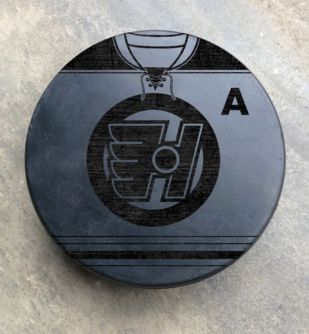 Goon Halifax Highlanders Jersey Custom Laser Engraved Hockey Puck Any ...
