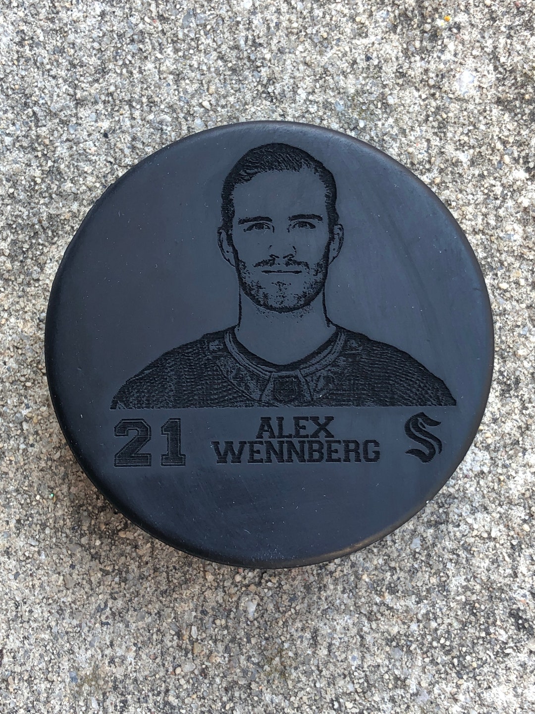 Seattle Kraken NHL Custom Laser Engraved Hockey Pucks You Pick Player ...