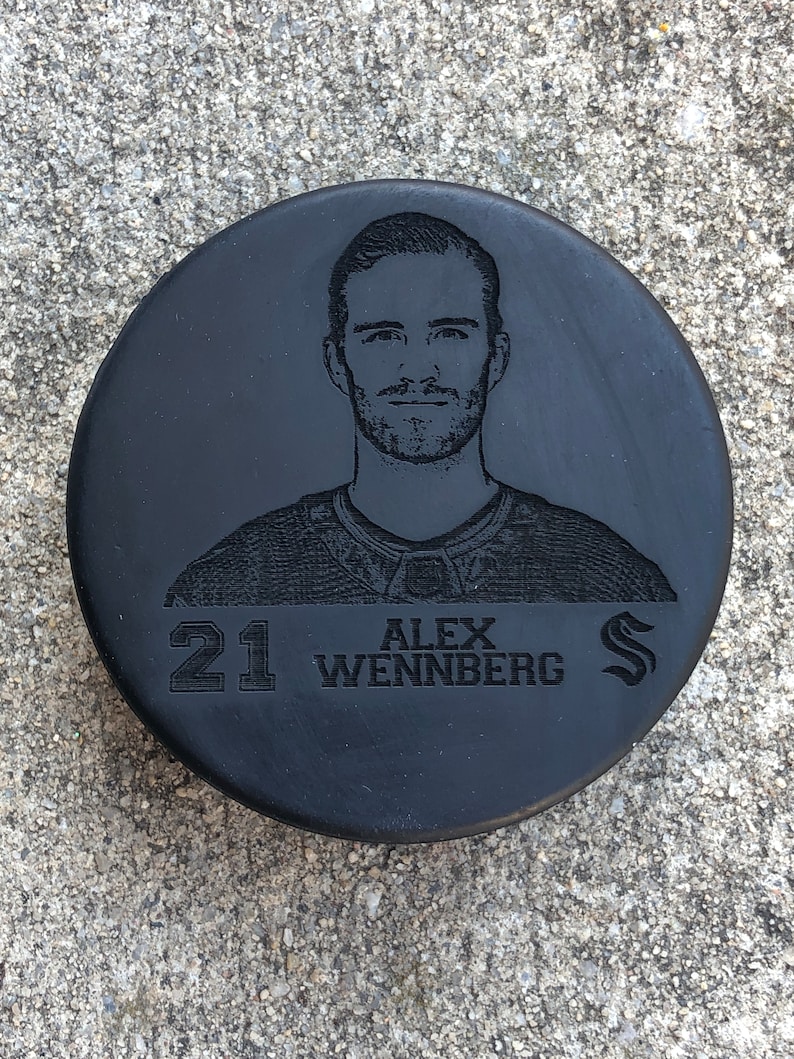 Seattle Kraken NHL Custom Laser Engraved Hockey Pucks You Pick Player ...