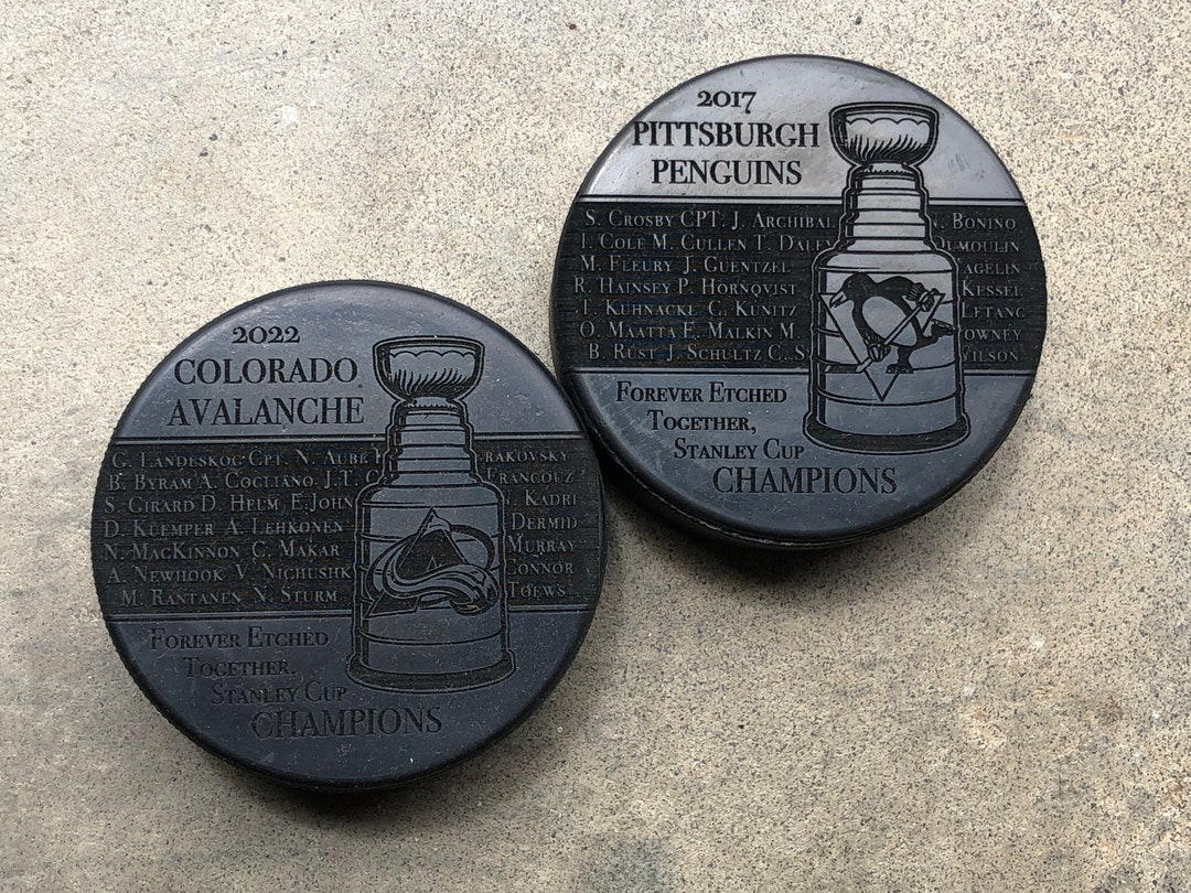 NHL Hockey Custom Stanley Cup Champions Laser Engraved Hockey Puck - Etsy