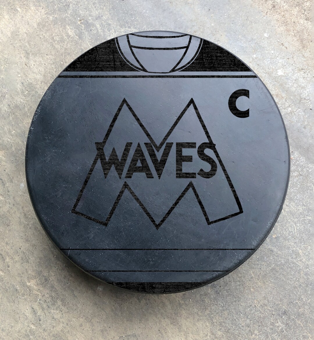 Disney Mighty Ducks Minnehaha Waves Jersey Custom Laser Engraved Hockey ...