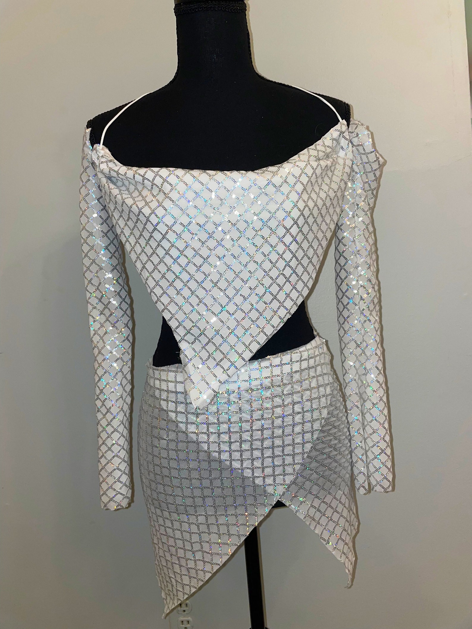 Rave Outfit With Sleeves Festival Outfit Set Outfit With - Etsy