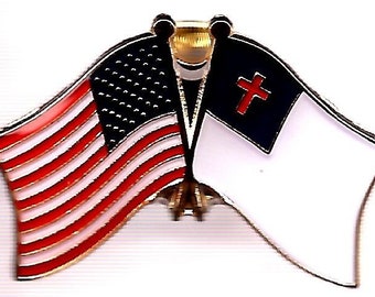 Double Flag Pins - Etsy