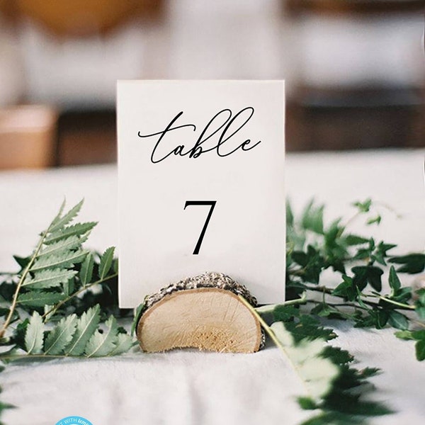 5x7 Table Numbers - Etsy