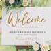 Gold Welcome Sign Printable Script Welcome Sign Editable - Etsy