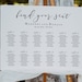 Wedding Table Numbers Template Calligraphy, Modern Wedding Table ...