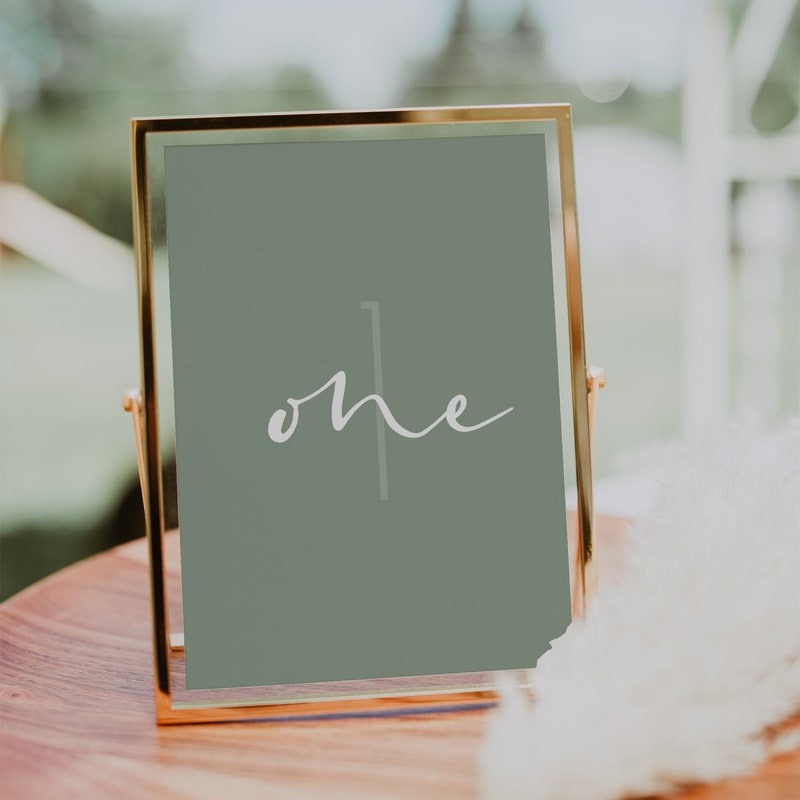 5x7 Table Numbers - Etsy