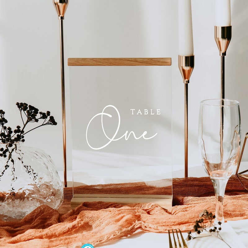 Acrylic Table Number - Etsy
