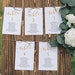 8x10 Seating Chart Gold Template Calligraphy, Table Seating Chart Gold ...