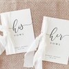 His and Her Wedding Vow Template, Personalized Vow Booklet, Custom ...