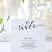 4x4 Wedding Seating Chart Template Calligraphy Table Seating - Etsy