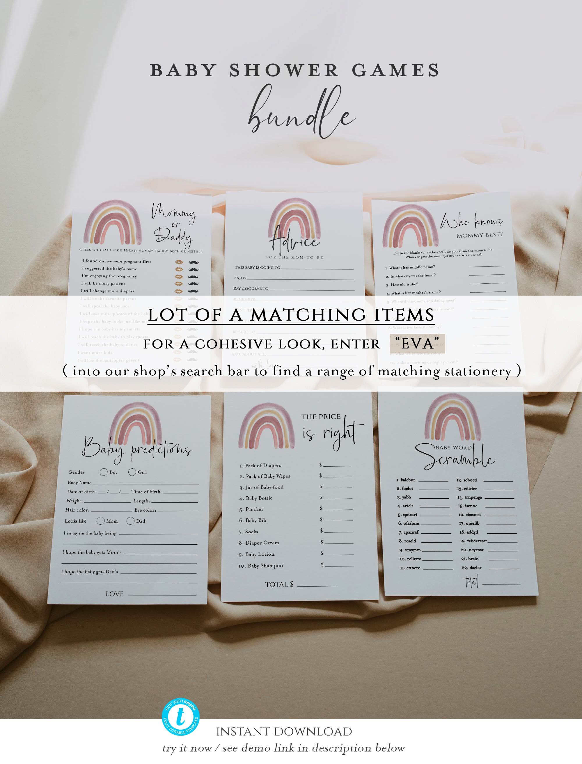 Name the Baby Animal Game Cards Editable Baby Animal Game - Etsy