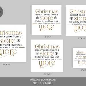 Christmas Sign Printable Christmas Wall Art Holiday Print - Etsy