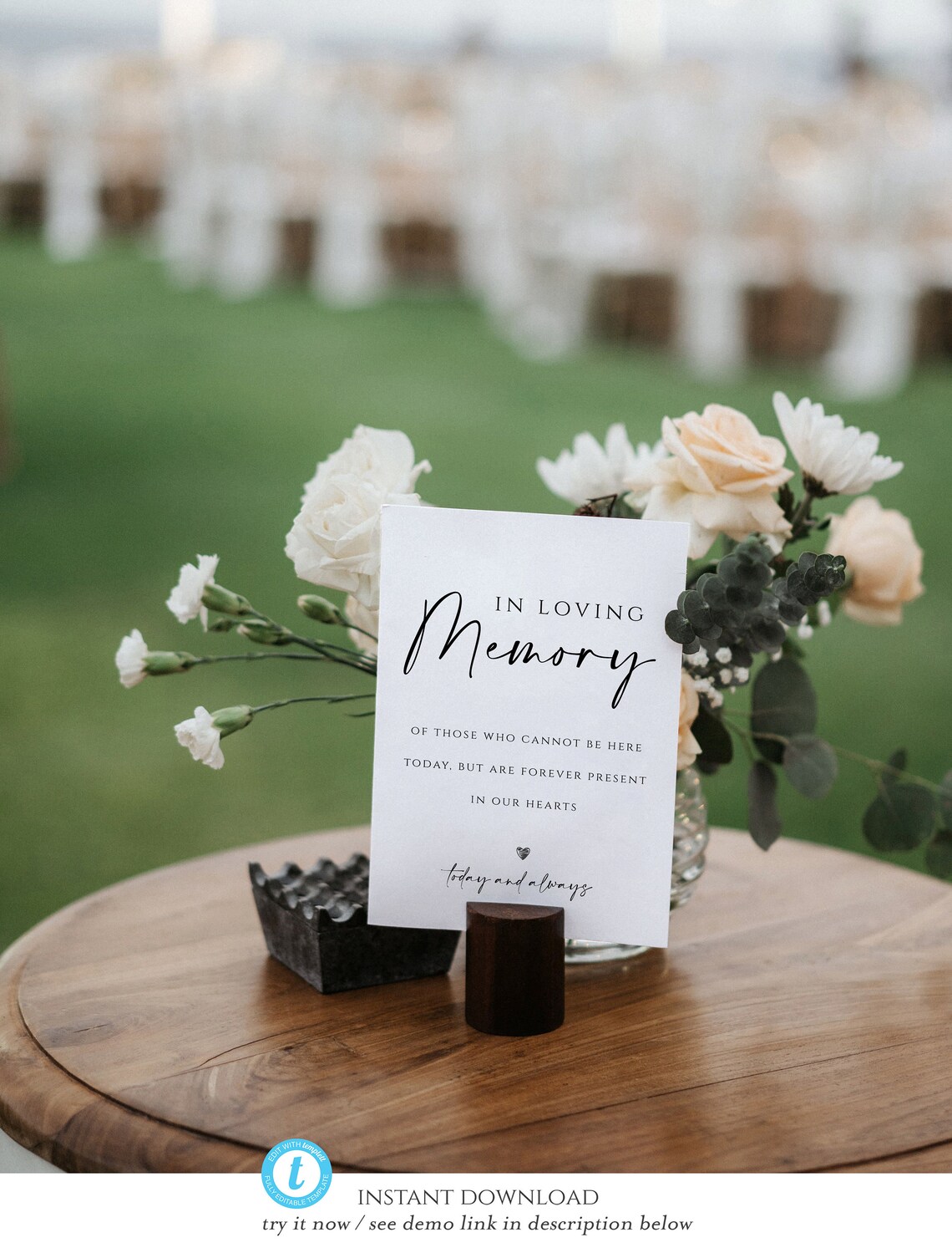 In Loving Memory Sign Template Printable in Memory Sign for - Etsy