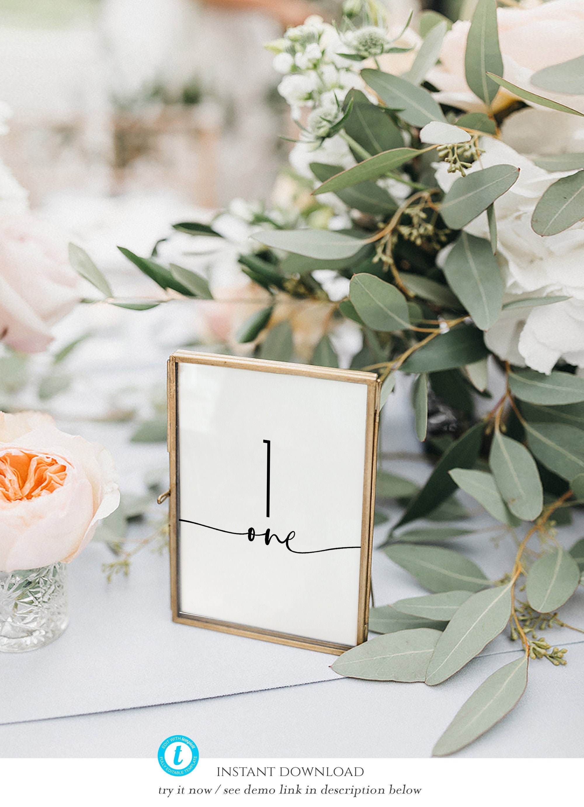 Table Numbers Card Calligraphy Wedding Table Number Elegant - Etsy