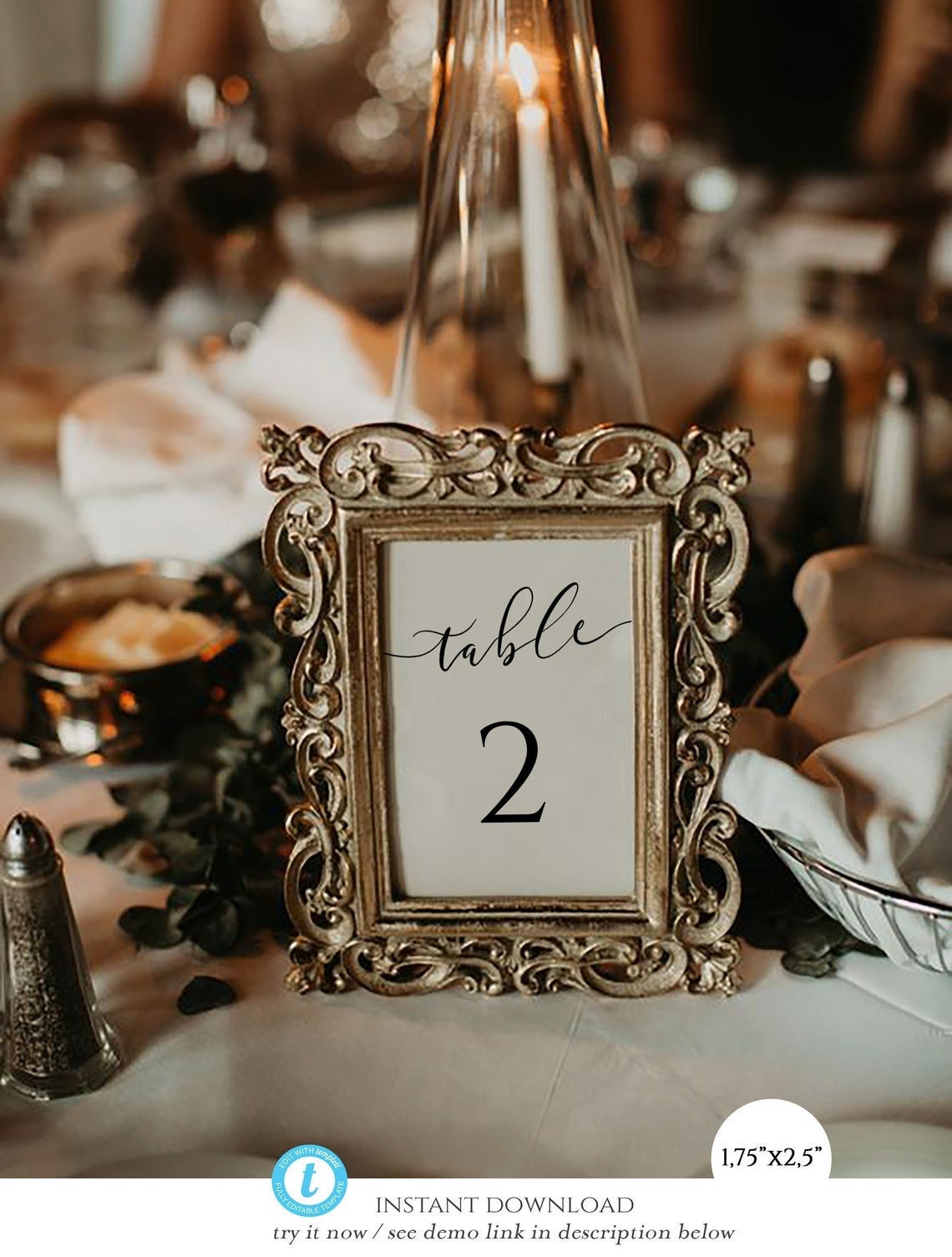 175x25 Table Numbers Wedding Table Numbers - Etsy
