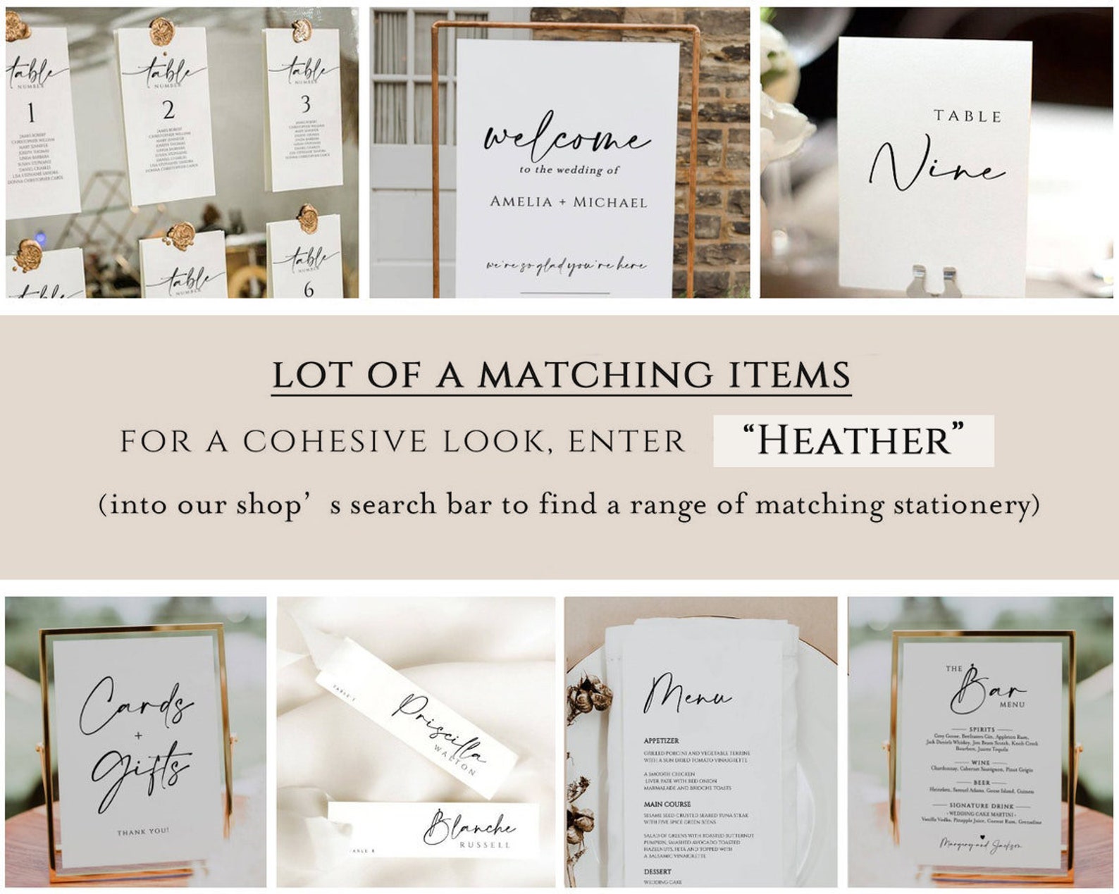 Trifold Table Menu Template Modern Wedding Triangle Table | Etsy