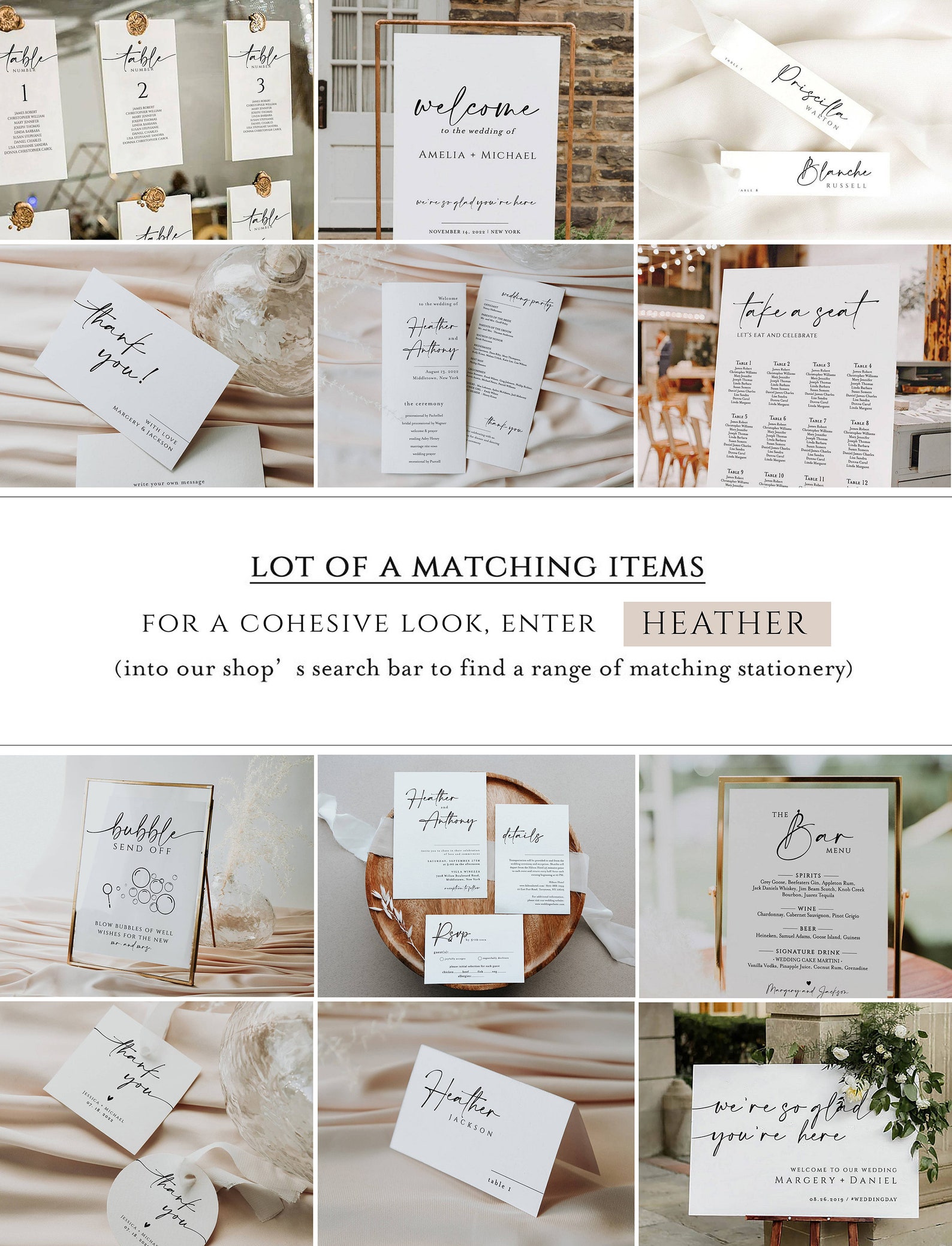 3x5 Wedding Seating Chart Template Calligraphy Table Seating - Etsy