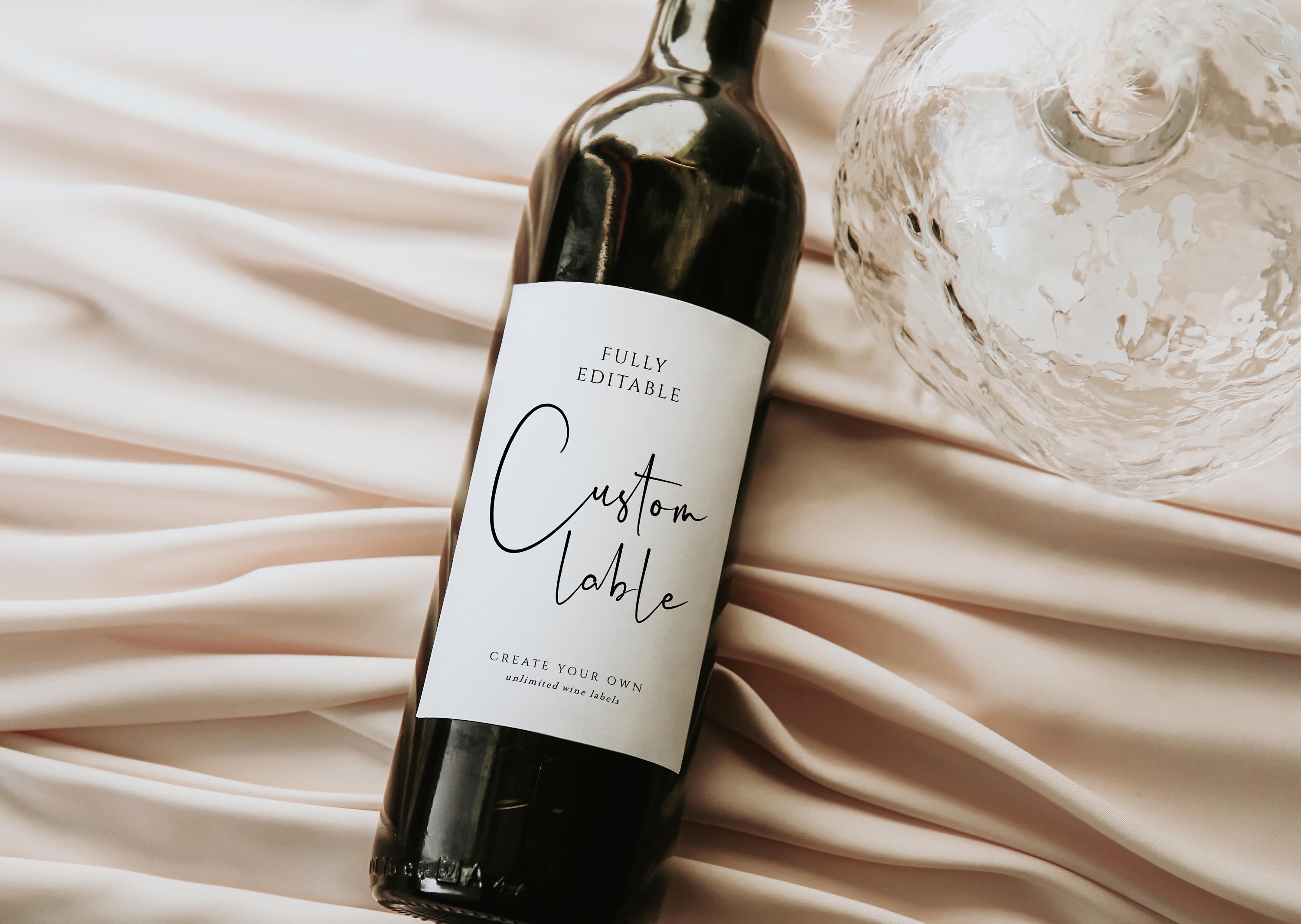 Custom Wine Label Template Printable Wine Labels Editable | Etsy