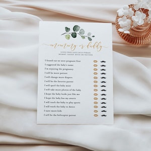 Greenery Baby Shower Game Bundle, Baby Shower Game, Editable Shower ...