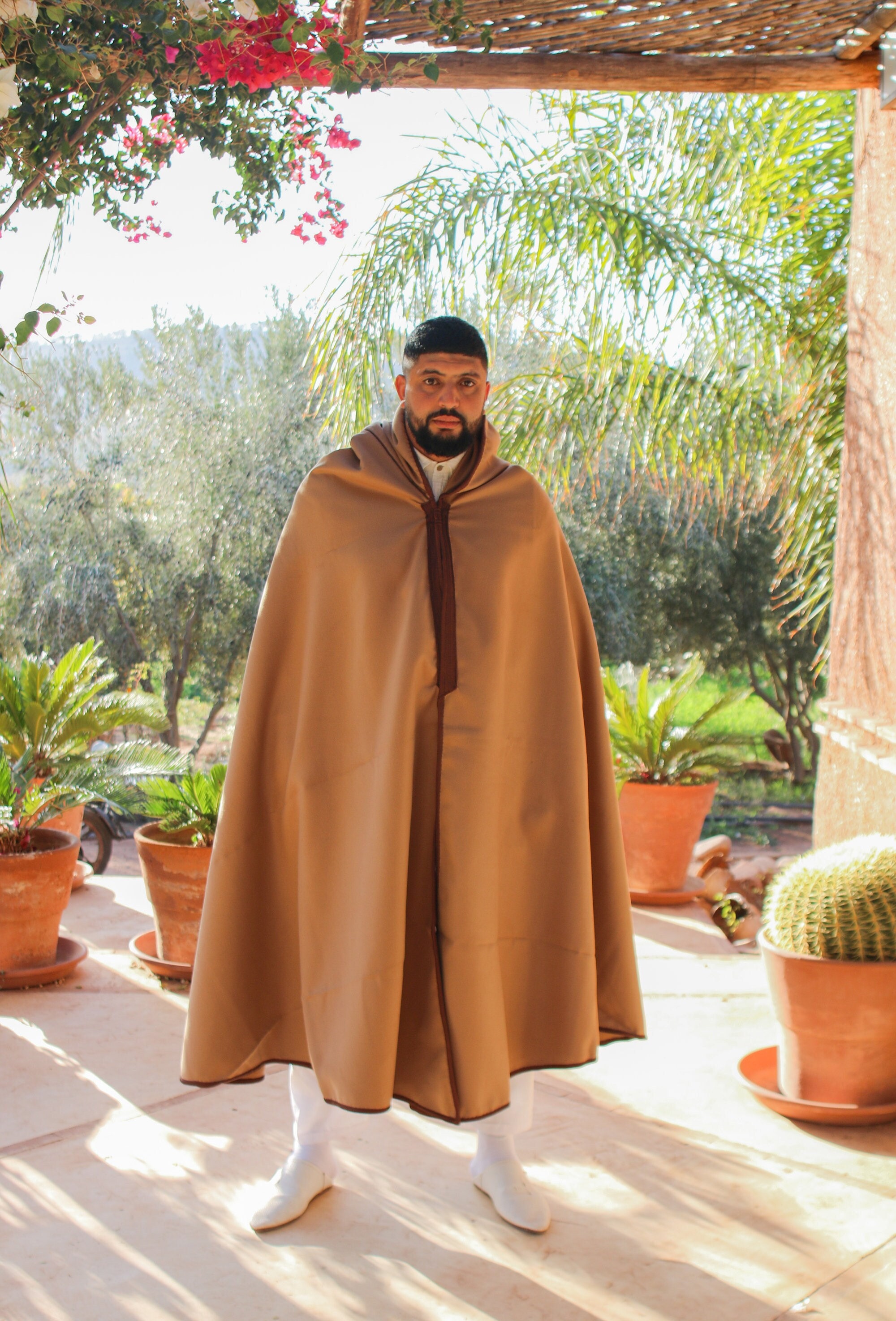 Hoodie Long Overcoat, Soft Moroccan Luxury Winter Warm Cape, Selham for ...