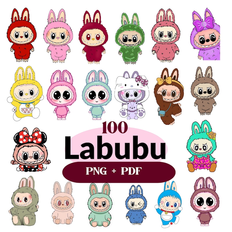 Labubu Png Prints - Etsy