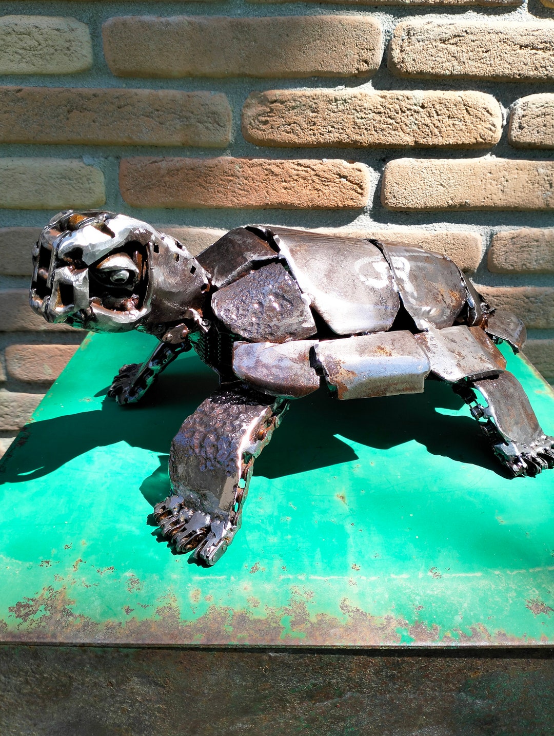 Contemporary Turtle Artwork leonardo Flor Da Fer by Loris Farolfi Scrap ...