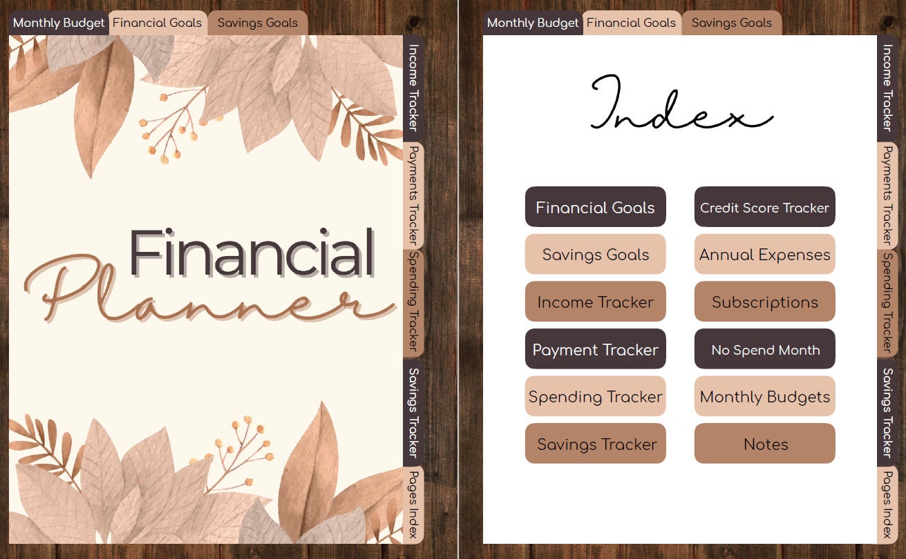 2023 Financial Digital Planner, Instant Download, Goodnotes, Ipad ...