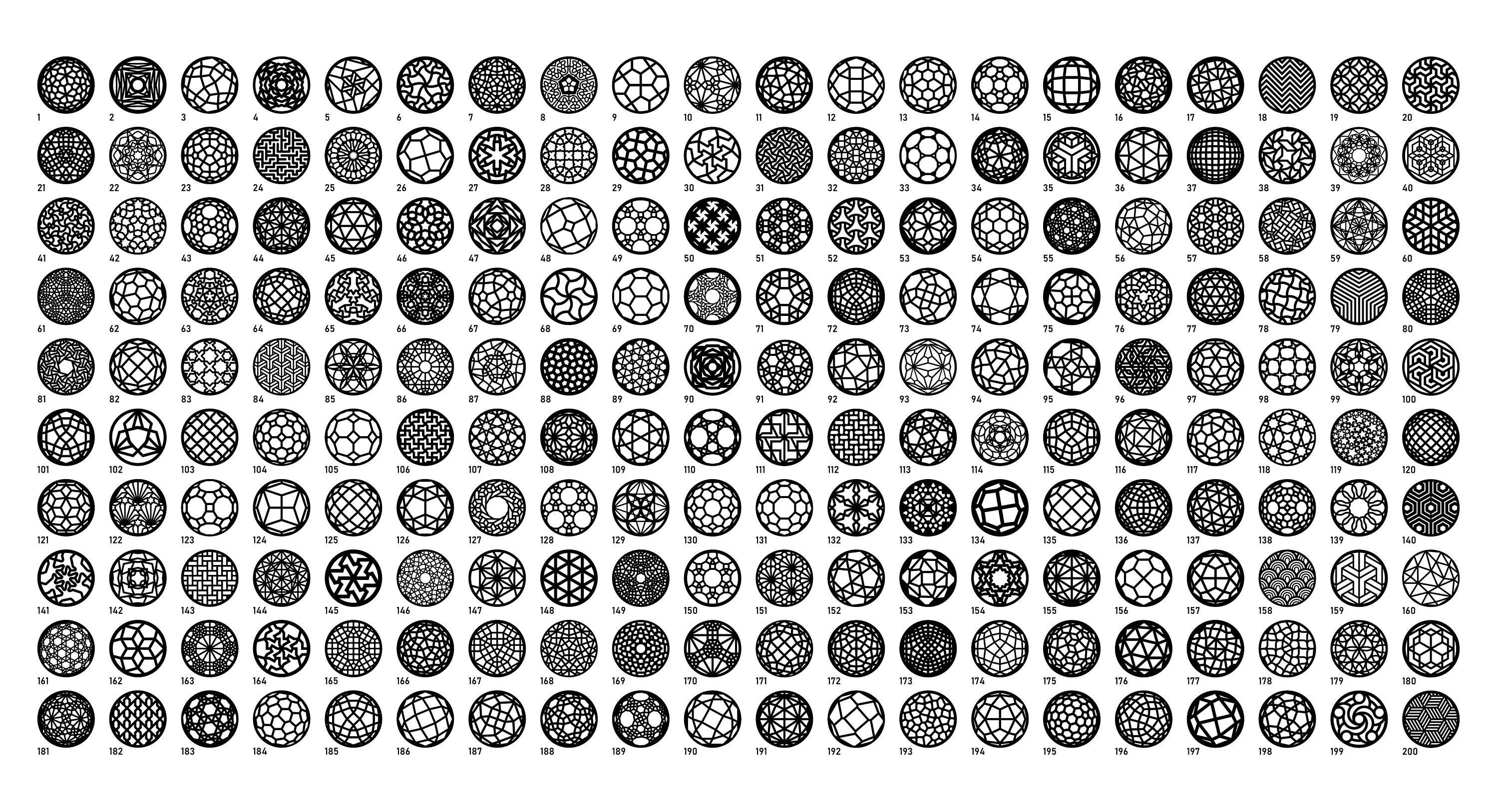 200 Round Coaster SVG Files, Laser Cut Files, Plasma Cut Files, CNC ...