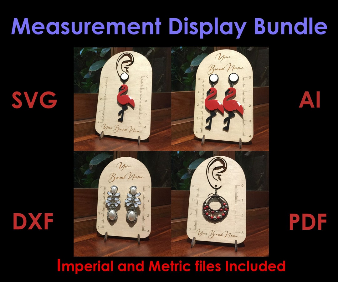 Earring Display With Measurements Bundle, Laser Cut Files, SVG ...
