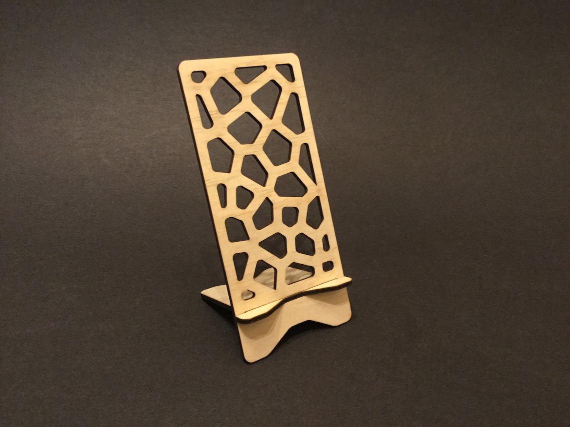 Phone Stand Laser Cut File SVG Glowforge File Phone Holder - Etsy